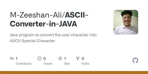Github M Zeeshan Aliascii Converter In Java Java Program To Convert