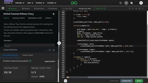 Successfully Solved Binary Tree Question On Gfg Sujal Jaiswal Posted On The Topic Linkedin