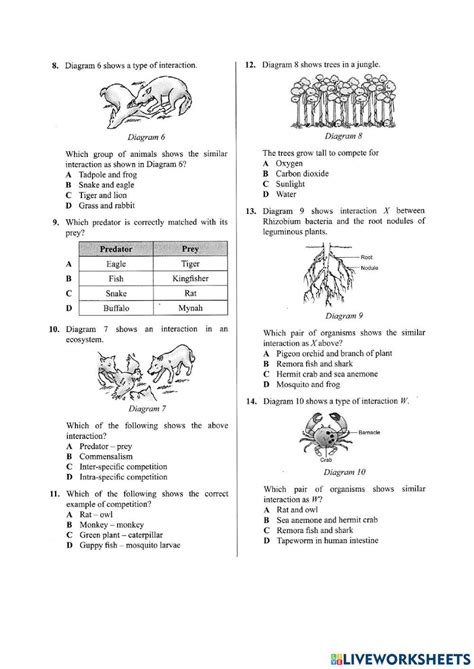 5384184 F2 Science Chapter 2 Ecosystem Paper 1 Practice