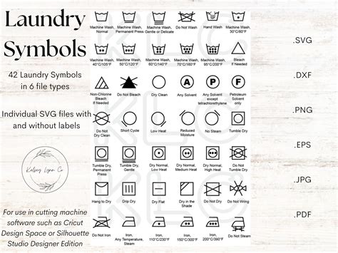 Laundry Symbol Svg Png Pdf Clothing Care Symbol Washing