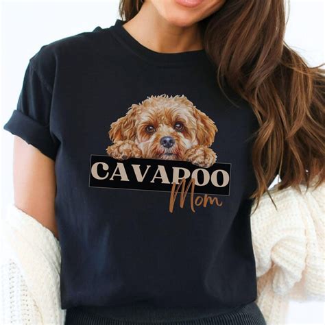 Cavapoo Mom Shirt Peeking Cavapoo Crewneckr Hoodie Or Comfort Colors