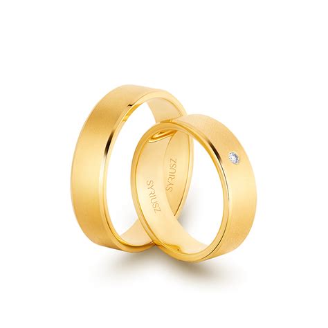 Obrączka Model S 136 Pracownia Złotnicza Syriusz