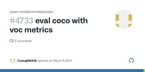 eval coco with voc metrics · issue 4733 · open mmlab mmdetection · github