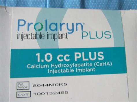 New Merz Ref 8044m0k5 Prolaryn Plus 10cc Plus Calcium Hydroxylapatite