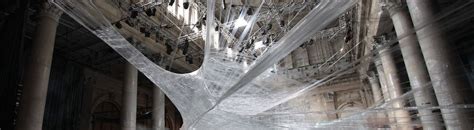 Art Installation Thednalife Giant Spider Web Art Installation By Art Collective Numen
