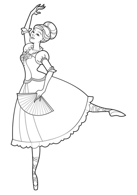 Розмальовка Балерина Роздрукувати безкоштовно ТЕГ