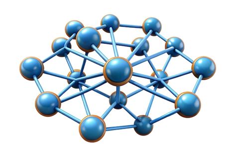 abstract 3d ai driven neural network elements concept as vector