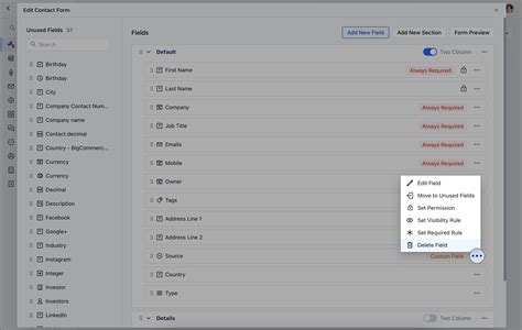 How Do I Edit Delete Custom Fields Salesmate