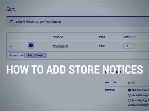 How To Add Store Notices To Woocommerce Shop Plugins