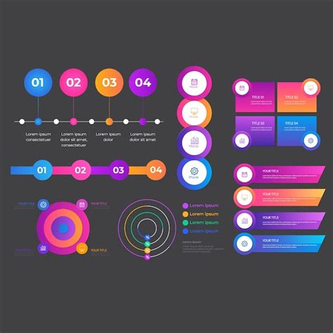 Premium Vector Set Of Infographic Elements Data Visualization Vector Design Template Can Be