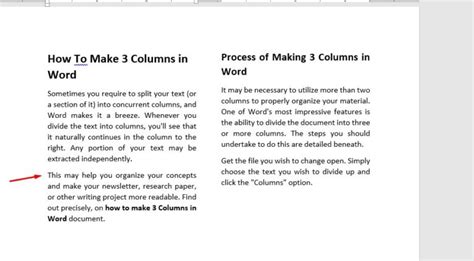 how to make 3 columns in word enjoytechlife