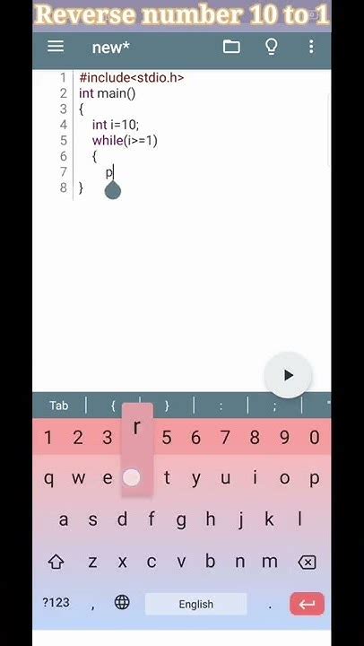 Reverse Number Using While Loop Programming In C Language Shorts Programmer Youtube