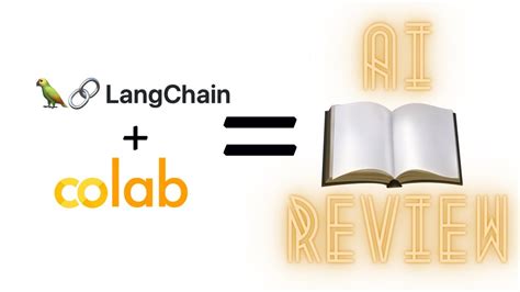 Langchain Colab Ai Book Review Machine By 12 Year Old Youtube