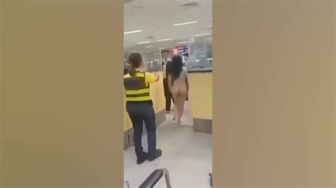 Landing Strip Furious Female Passenger Walks NAKED Through Airport Security ViralPress