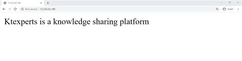 How To Create Web Server In Docker Container By Using Port Expose Ktexperts
