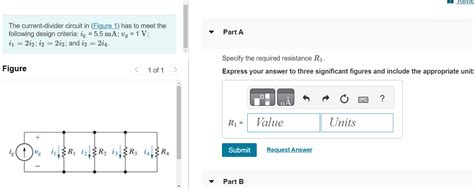 Solved The Current Divider Circuit In Has To Meet The