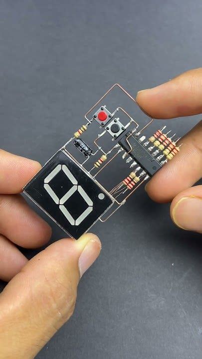 How To Make A LED Digital Counter Using Segment Display Electronics Diy Hacks Simple
