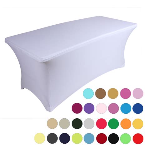 Poly Stretch Rectangle Rectangle Table Cover Tablecloth