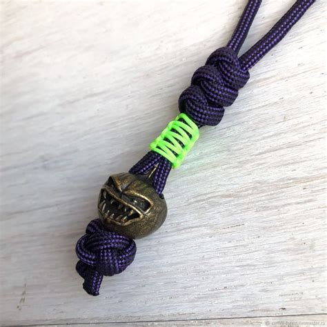 Тыква Хеллоуин темляк брелок из паракорда для ножа ключей в интернет магазине на Ярмарке