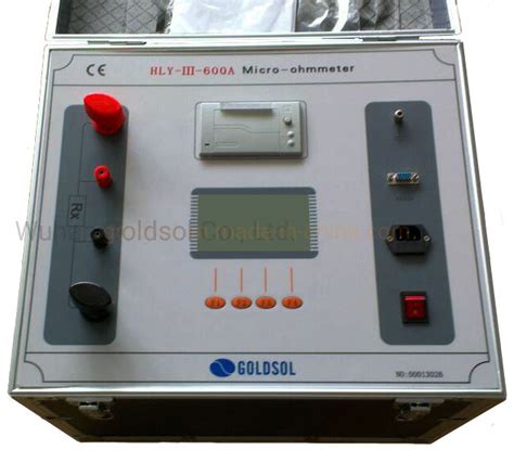 Micro Ohmmeter Low Contact Resistance Meter Loop Resistance Tester 600A Low Resistance Tester