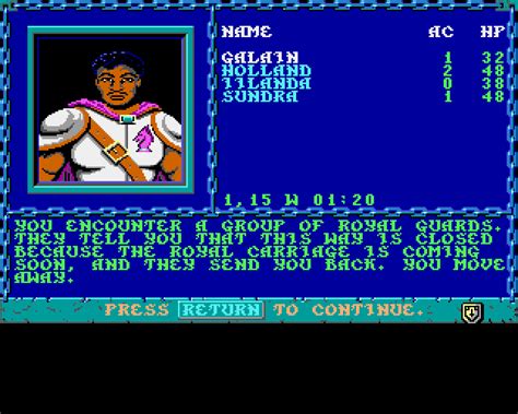 Screenshot Of Curse Of The Azure Bonds Amiga 1989 Mobygames