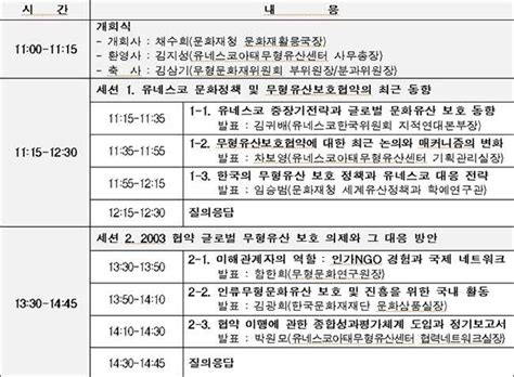 유네스코 무형문화유산보호협약 주제로 연수회 열어
