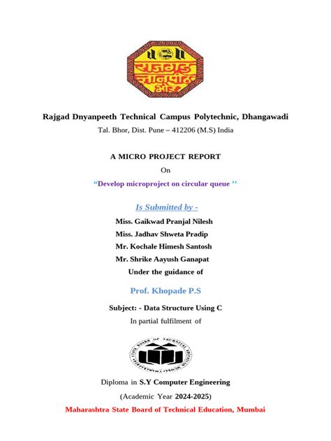 Dsu Microproject Pdf Queue Abstract Data Type Software Engineering