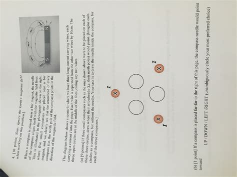 Solved When A Compass Is Placed Near A Bar Magnet The