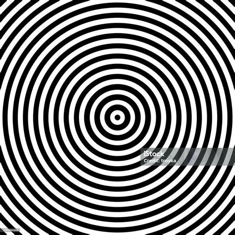 Concentric Rings Pattern Abstract Circle Textured Background Stock Illustration Download Image