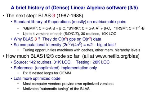 Ppt Communication Avoiding Algorithms For Dense Linear Algebra Powerpoint Presentation Id248040
