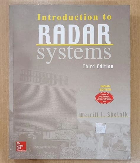 Introduction To Radar Systems 3rd Ed Book By Skolnik At ₹ 160piece