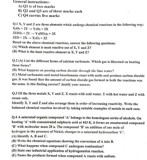 36 A A Saturated Organic Compound A Belongs To The Homologous Series Of Alcohols On Heating A