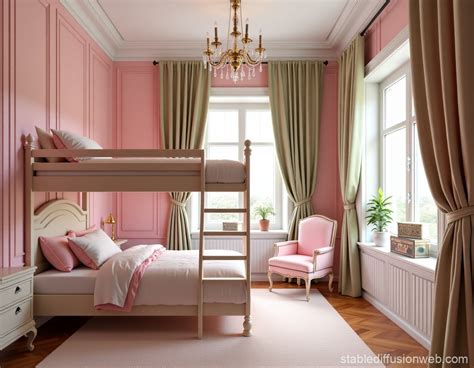 Classical Style Room With Two Beds Stable Diffusion Online