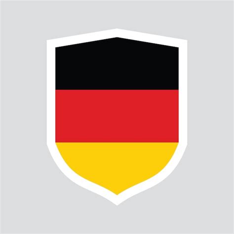 Premium Vector Germany Flag Shield Shape Frame