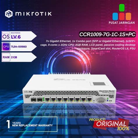 Promo Mikrotik Routerboard Ccr1009 7g 1c 1s Pc Multivariasi Multicolor Diskon 23 Di Seller