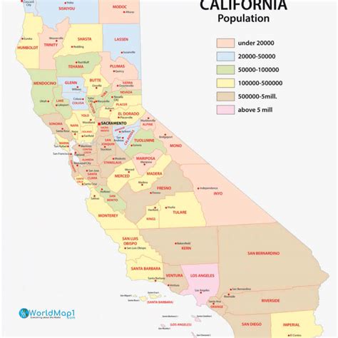 California Map Population Understanding The Impact Of California