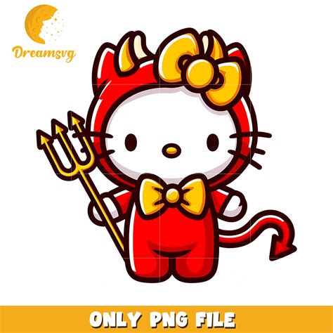 Hello Kitty Devil Png Costume Clipart Dreamsvg Store