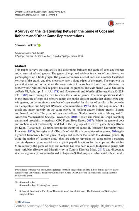 A Survey On The Relationship Between The Game Of Cops And Robbers And Other Game Representations