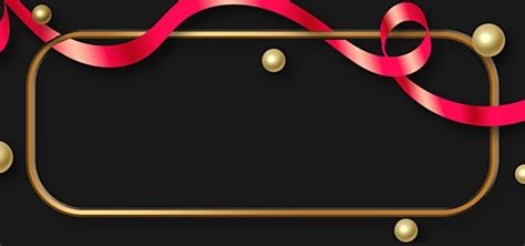 Red Ribbon For Border Element Decorative Vector Design Free Download