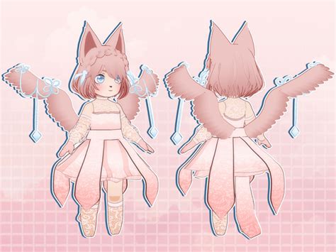 Pink Lace Angel Cat Girl R Vroid