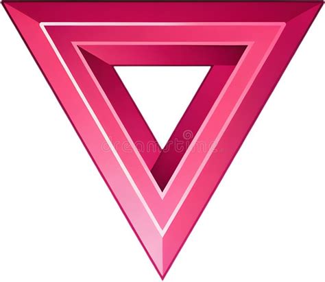 Pink Triangle Lgbtq Clipart Symbolizes Equality Stock Illustration