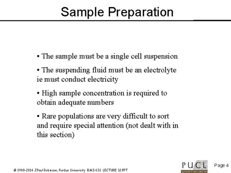 Bms 631 Lecture 12 Flow Cytometry Theory Sorting