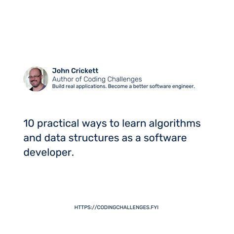 John Crickett On Linkedin 10 Practical Ways To Learn Algorithms And