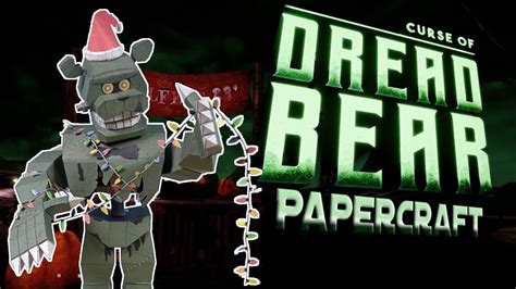 Curse Of Dreadbear Five Nights At Freddys Papercraft Stop Motion Video Youtube