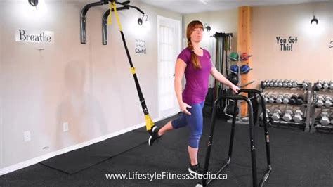 Suspension Single Leg Split Squat Self Assisted