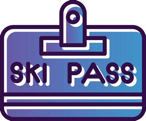 Ski Pass Vector Icon Design 25590108 Vector Art At Vecteezy