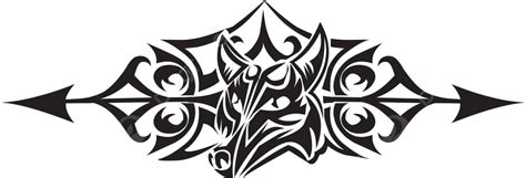 Tribal Wolf Tattoo Designvintage Engraving Artwork Icon Engraving Vector Artwork Icon
