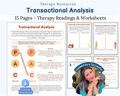Transactional Analysis Therapy Worksheets Cbt Worksheets
