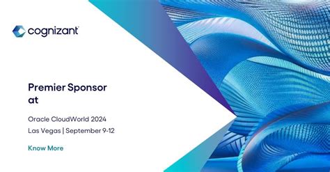 Sanjay Rao On Linkedin Oracle Cognizant Ocw Oraclecloudworld Premieresponsor Cloud…