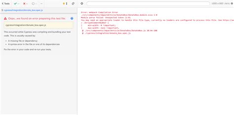 Javascript Important Css Tag Throwing Webpack Config Error During
